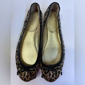 Coach | Shoes | Coach Annette Leopard Print Ballet Flats | Poshmark